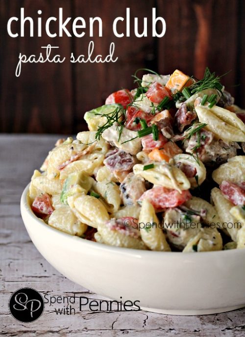 Chicken Club Pasta Salad Recipe - Best Crafts and Recipes