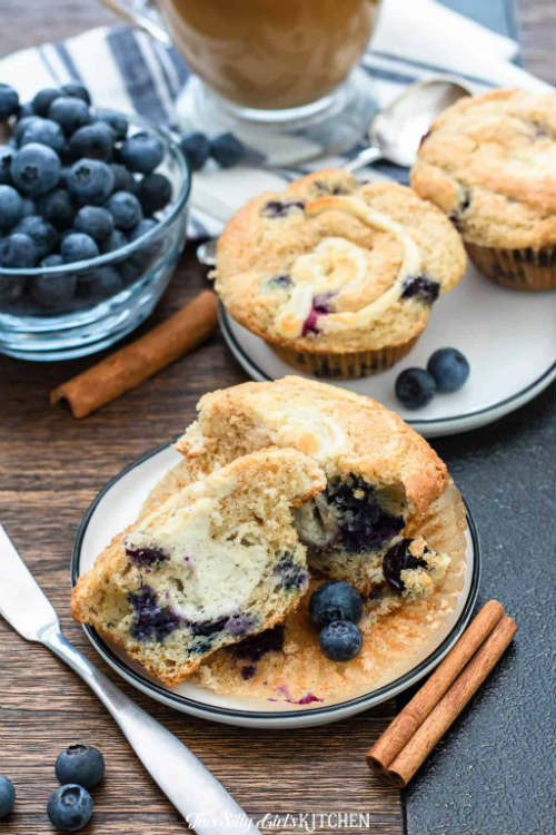 Blueberry Muffins with Cream Cheese Filling Recipe - Best Crafts and ...
