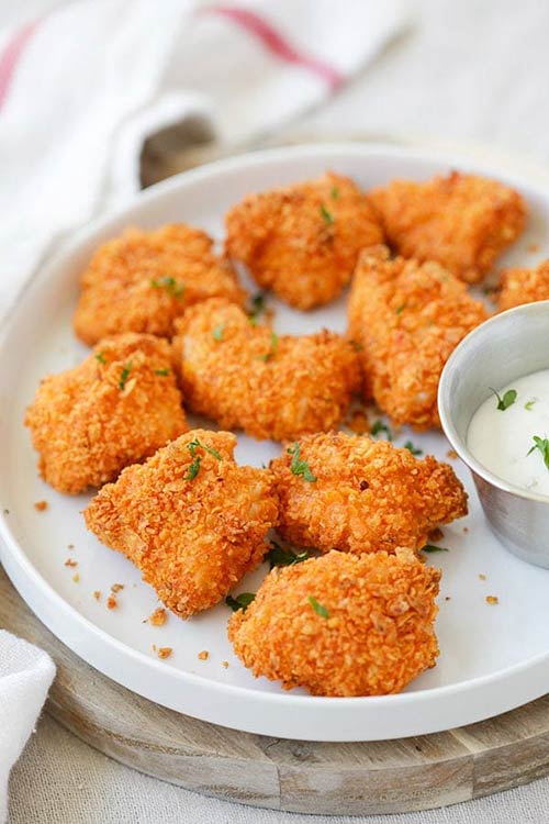 Tortilla Chip-crusted Chicken Bites Recipe - Best Crafts and Recipes