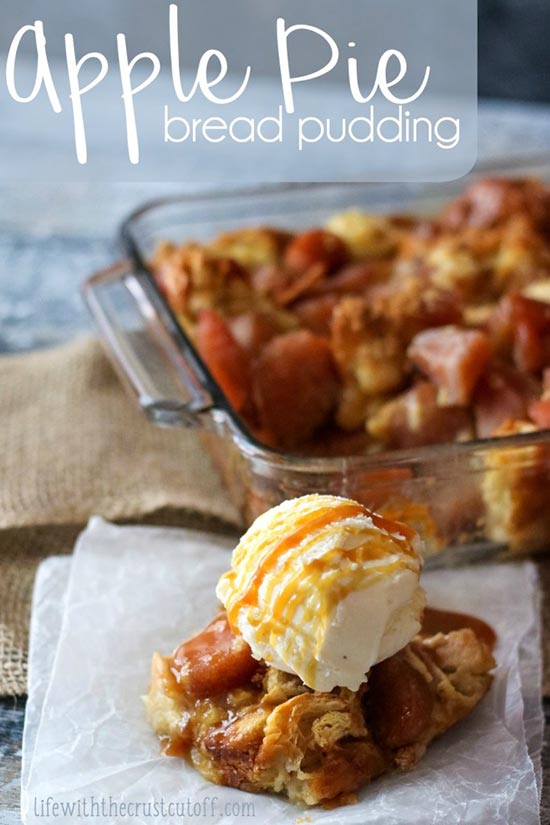 Apple Pie Bread Pudding - Best Crafts and Recipes
