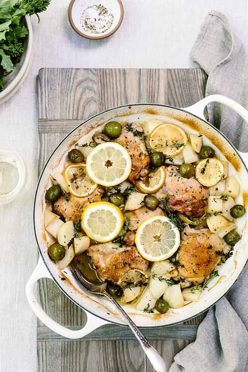 Mediterranean Lemon Chicken with Olives and Potatoes Recipe - Best ...