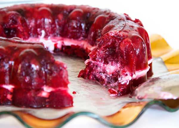 Cran-Raspberry Jello Salad Recipe - Best Crafts and Recipes