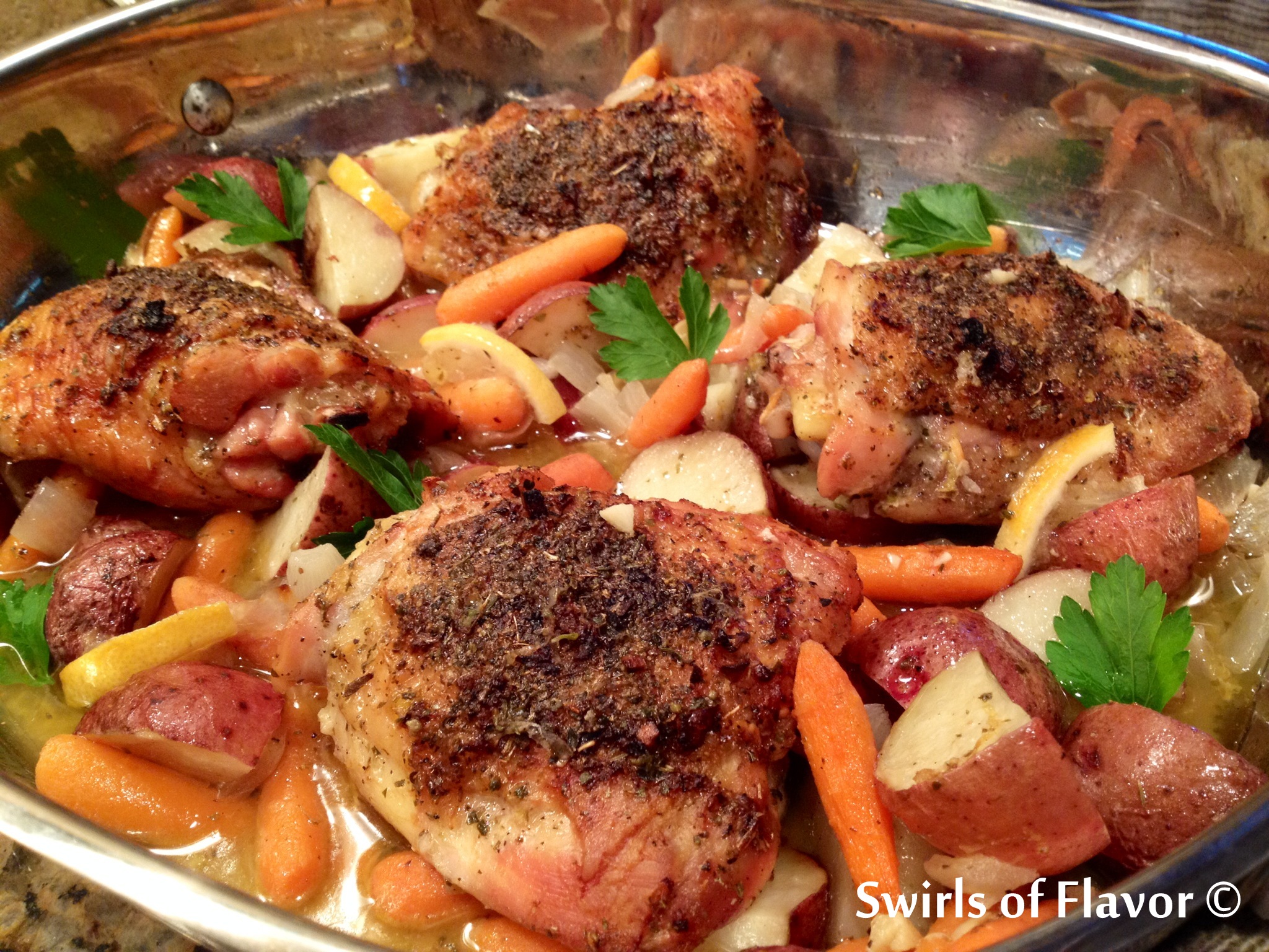 Baked Chicken & Vegetables Oreganata Recipe - Best Crafts and Recipes