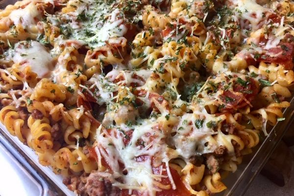 Hungry Boy Three Meat Pasta Bake - Best Crafts and Recipes