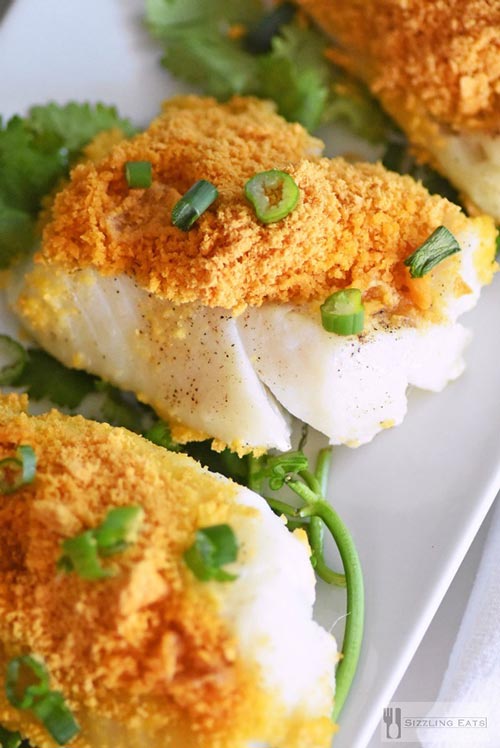 Goldfish Cracker Crusted Baked Cod Recipe - Best Crafts and Recipes