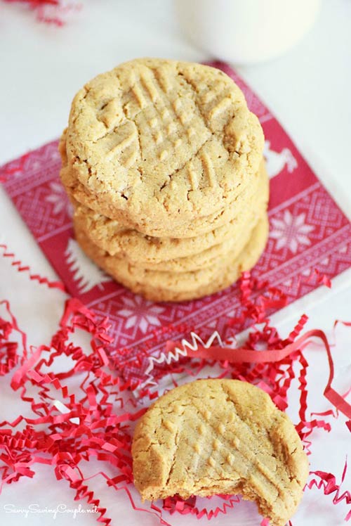 Easy 4 Ingredient Peanut Butter Cookies - Best Crafts and Recipes