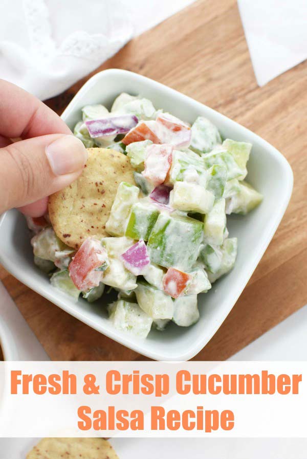 Fresh & Chunky Cucumber Salsa Recipe - Best Crafts and Recipes
