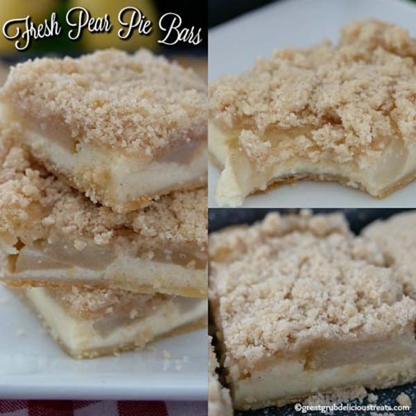 Amazing Pear Pie Bars Recipe - Best Crafts and Recipes