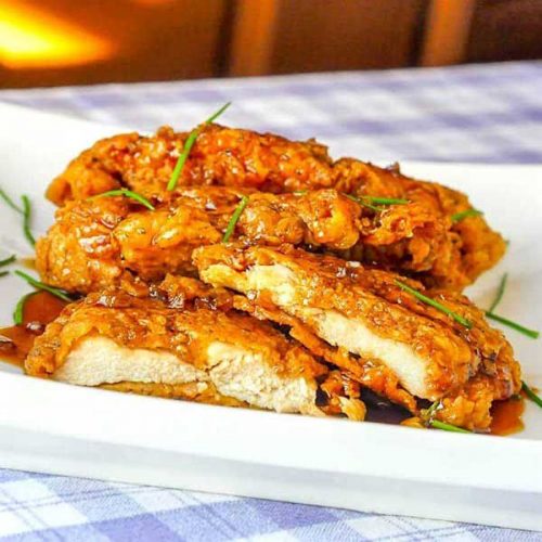 Double Crunch Honey Garlic Chicken Breasts Recipe - Best Crafts and Recipes